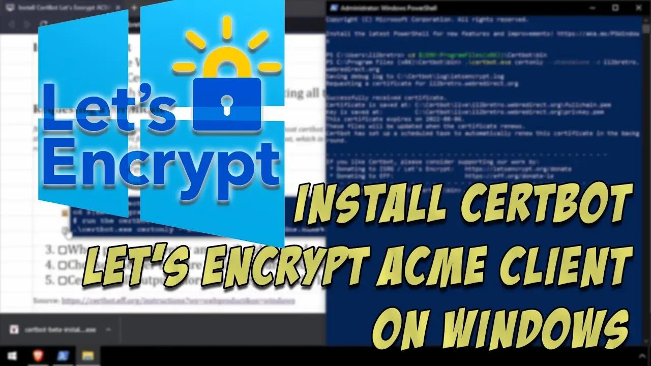 Install Certbot Lets Encrypt Acme Automated Certificate Management