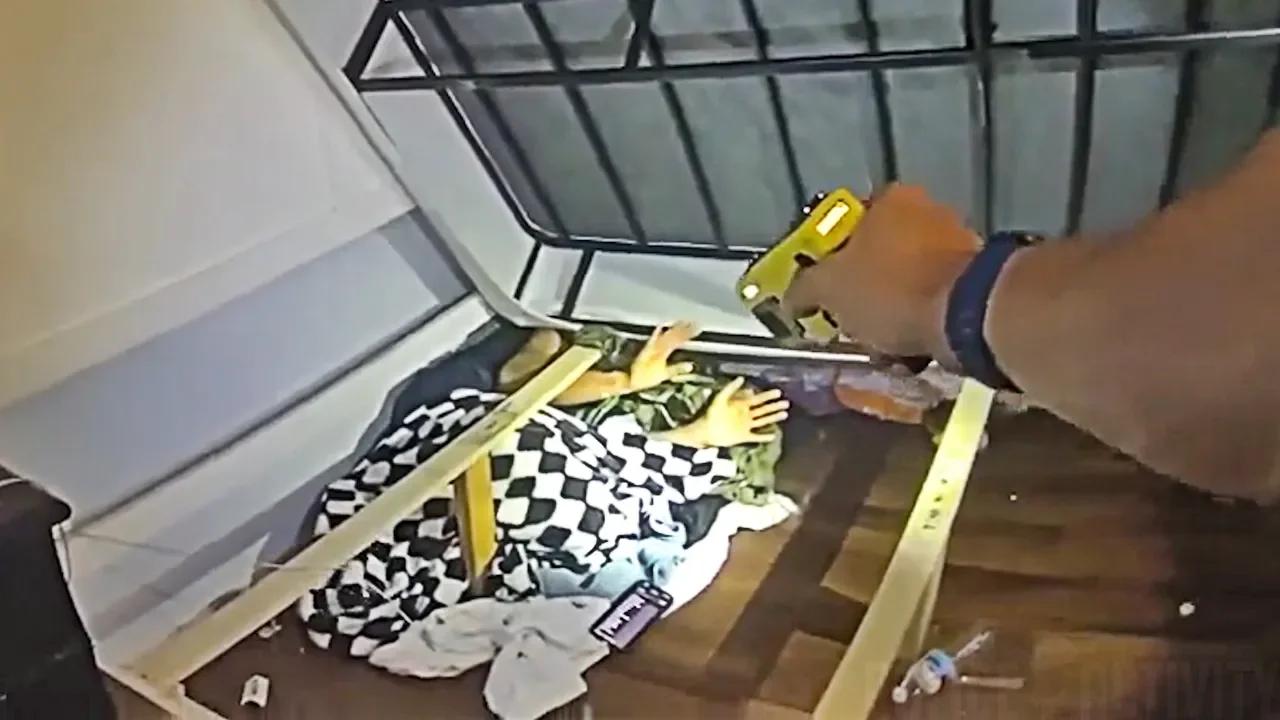 SWAT Officers Arrest Suspect Hiding Under a Bed Following 3 Hour Standoff