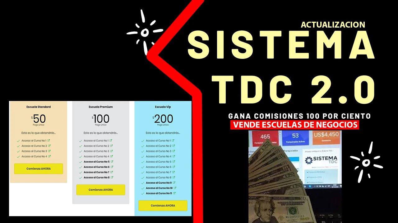 ¿Qué es Sistema TDC 2.0? ¿Como Reenvendes Escuelas De Negocios? |Gana dinero Online 2020
