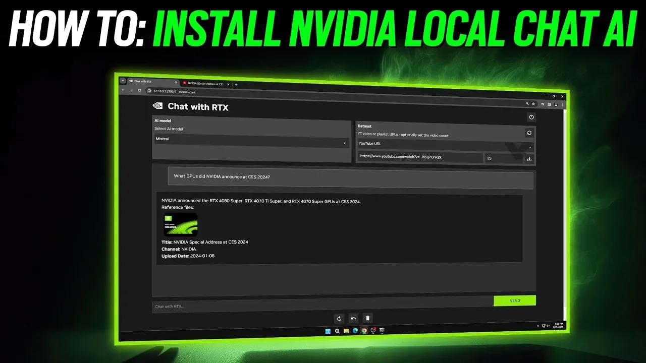 How to Install NVIDIA Local Chat AI - Tutorial ChatRTX