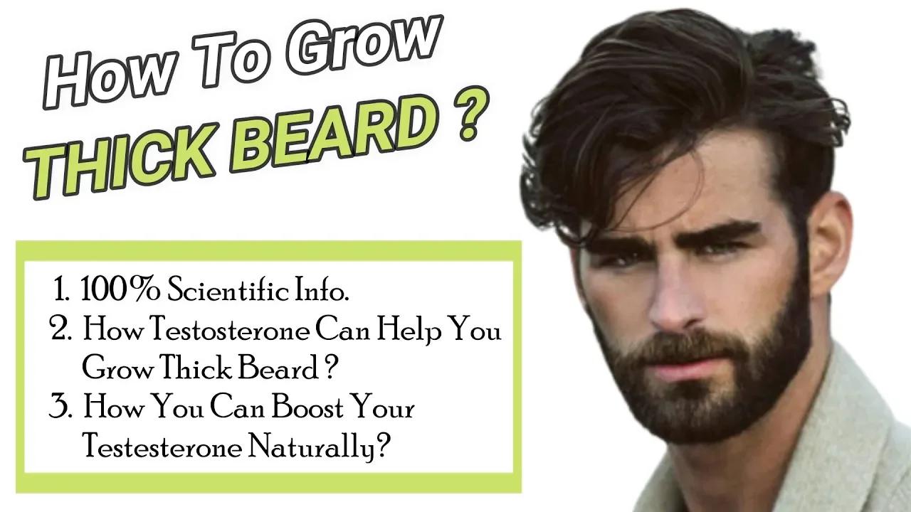 How To Grow Thick Beard Or Facial Hair Naturally And Fast | 100% Proven And Scientific Information