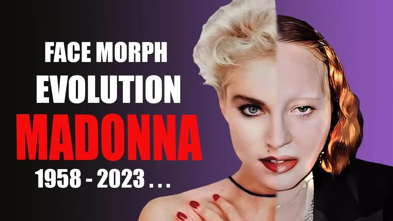 Madonna - Transformation (Face Morph Evolution 1958 - 2023...)