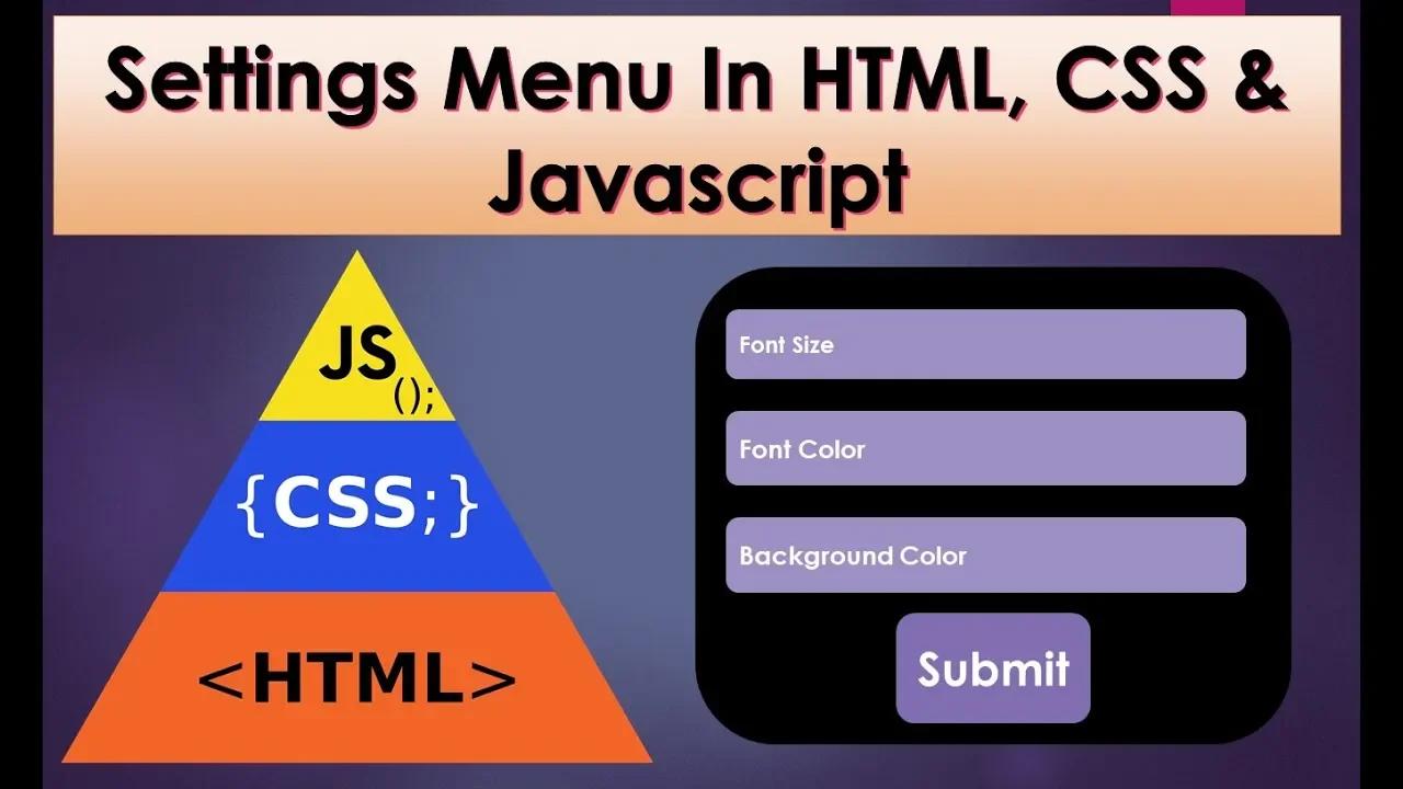 How To Set Menu In HTML, CSS & Js | Setting Menu In HTML, CSS & Js Tutorial