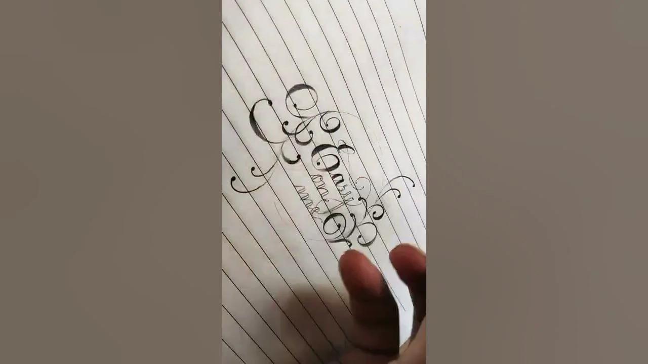 easy on me 🙂#calligraphy #handwriting #calligrapher #shorts # ...