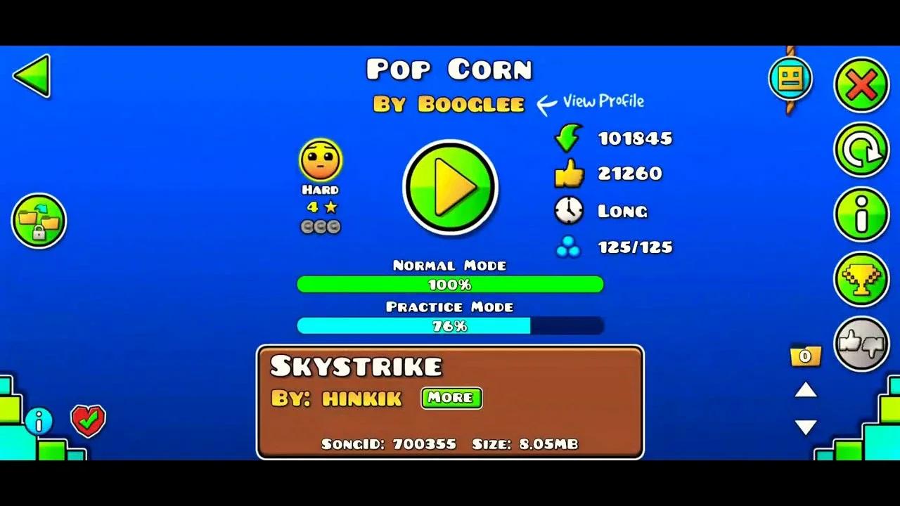 Geometry Dash Pop Corn | BregDesert