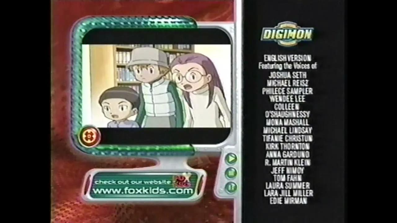 WNYW (Fox Kids) split-screen credits [June 20, 2001]