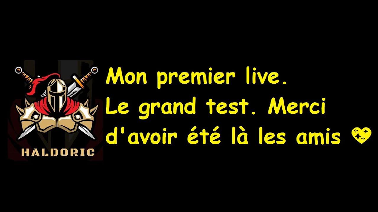 Mon premier live. Le grand test. Merci d'avoir été là les amis 💖