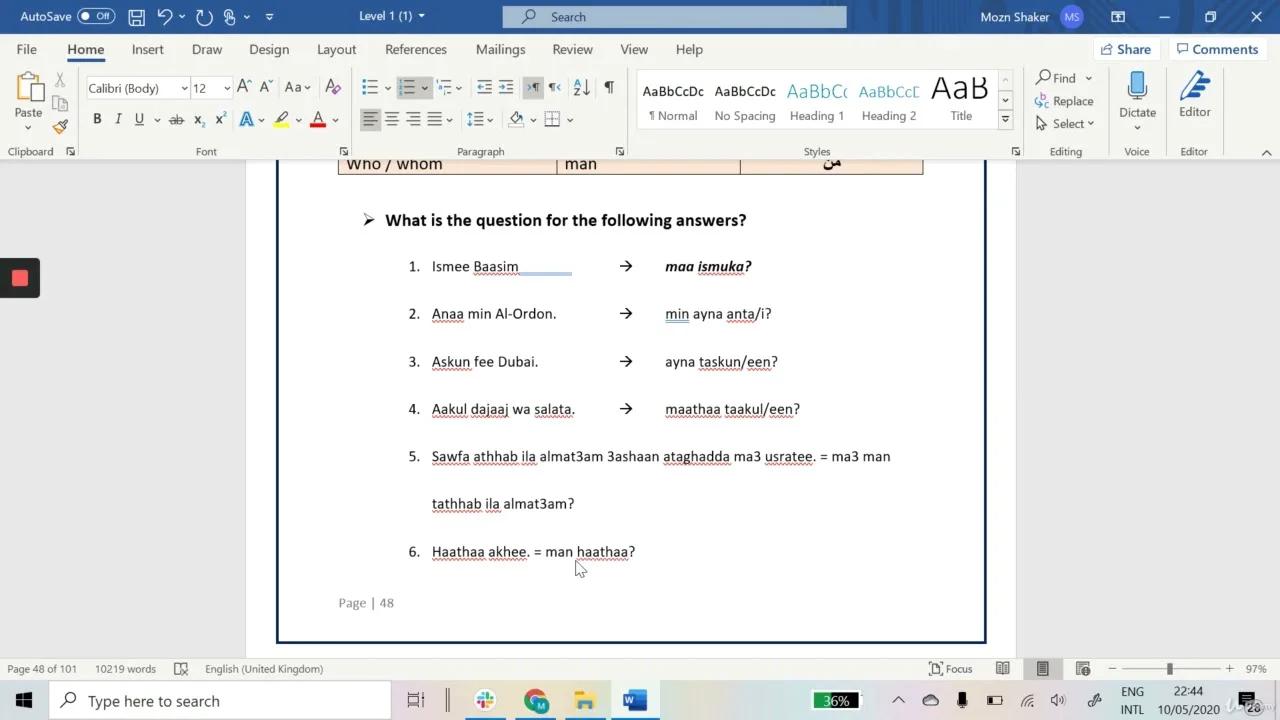 Unit 4 - Adjectives - Lesson 06 - Question words