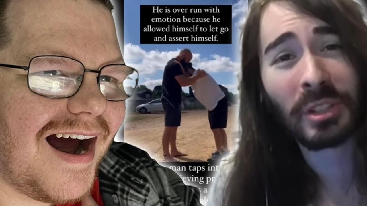 Embarrassing Alpha Male Cries Into a mans Chest at Boot Camp!