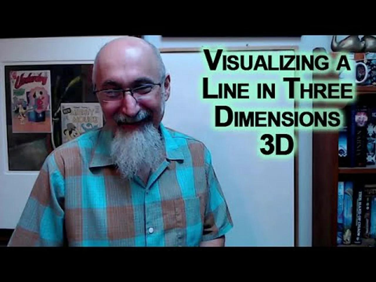 How to Describe & Visualize a Line in Three Dimensions 3D [ASMR Math ...