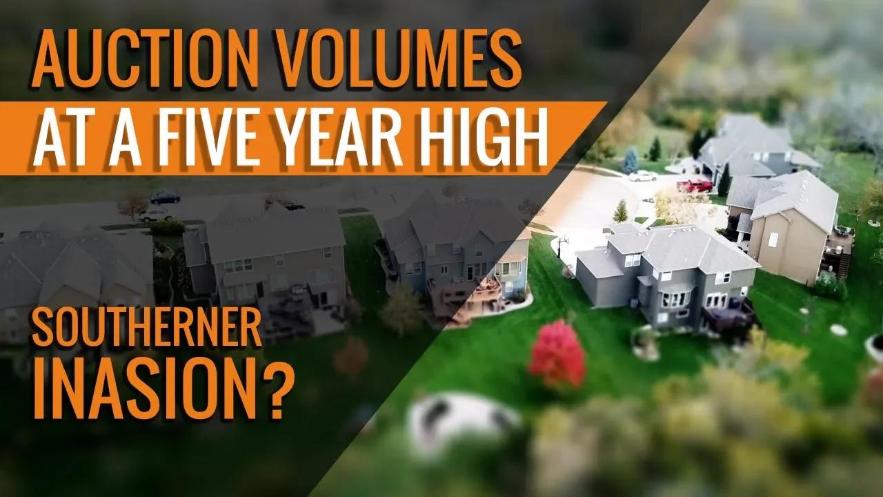Brisbane Auction Volumes are at a Five Year High