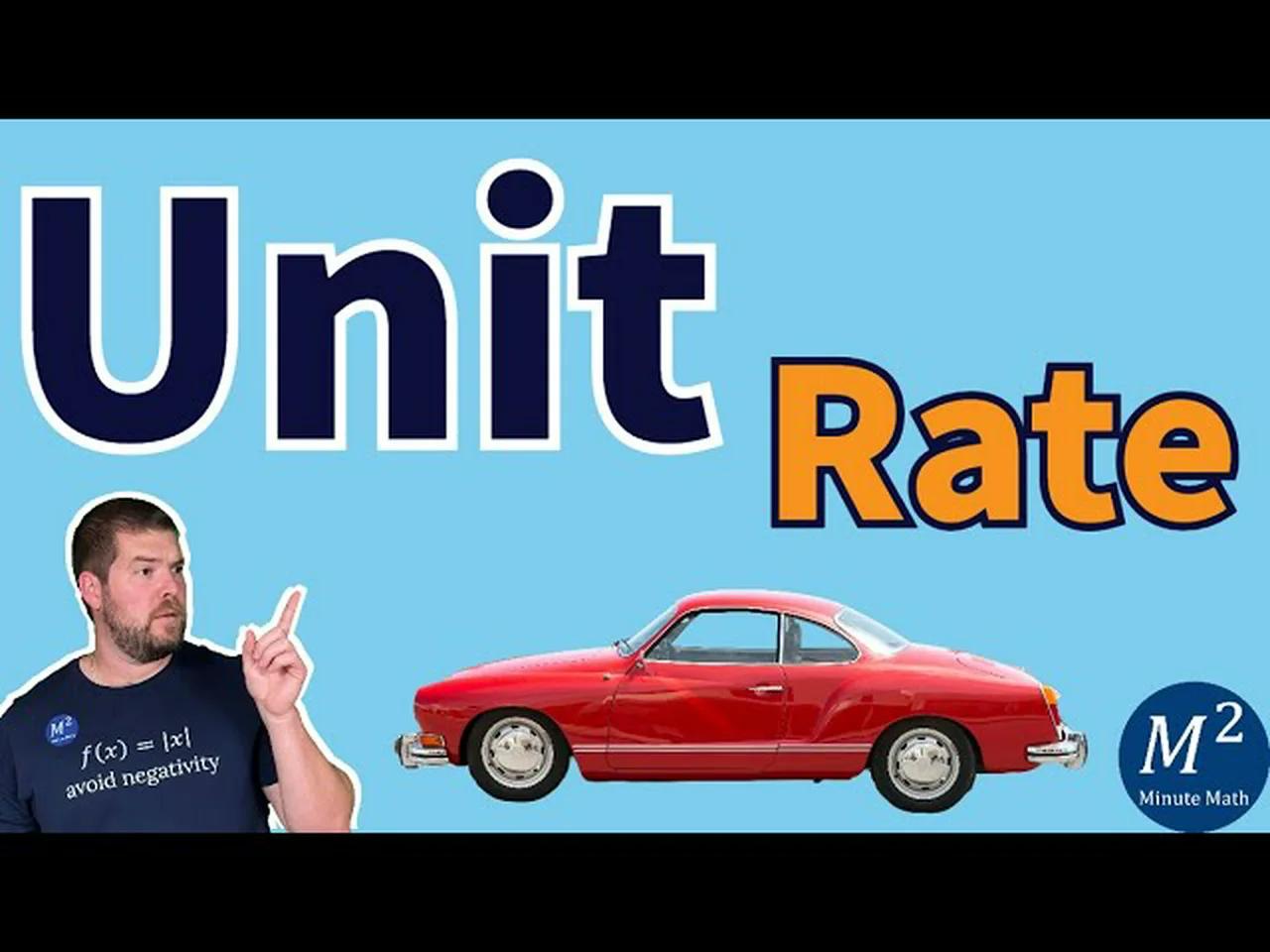 How to Express Proportions as a Unit Rate with a Real-World Example # ...