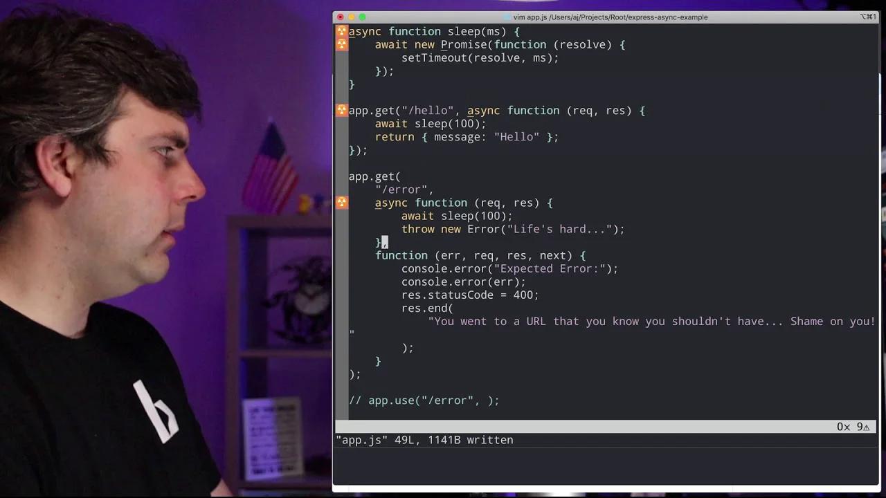 Async, Await, and Promises in Express for Node.js