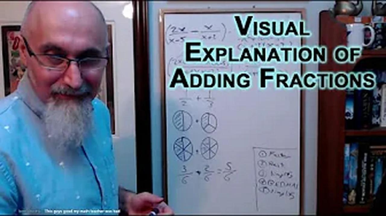 Adding Fractions, Visual Explanation, Common Denominator [ASMR Math ... Adding Fractions, Visual Explanation, Common Denominator [ASMR Math ...