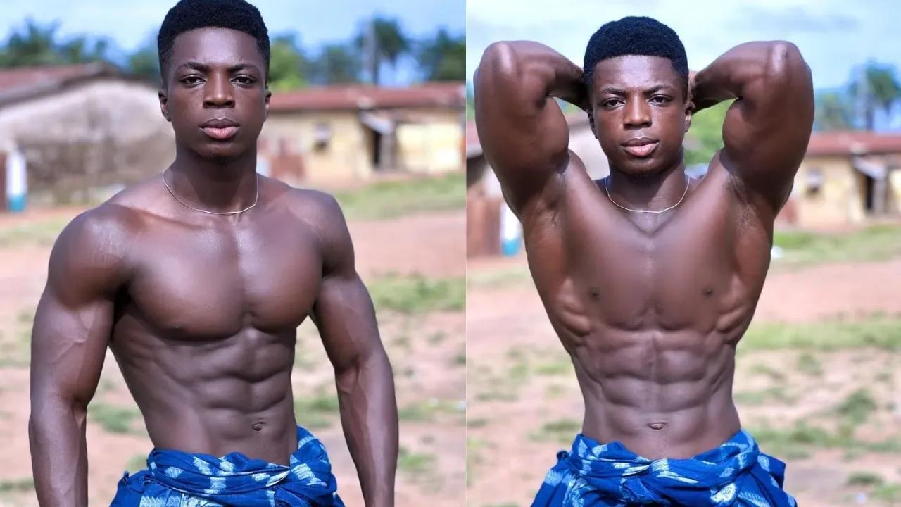 African Teen Muscle-building / Alpha Male Fitness Motivation