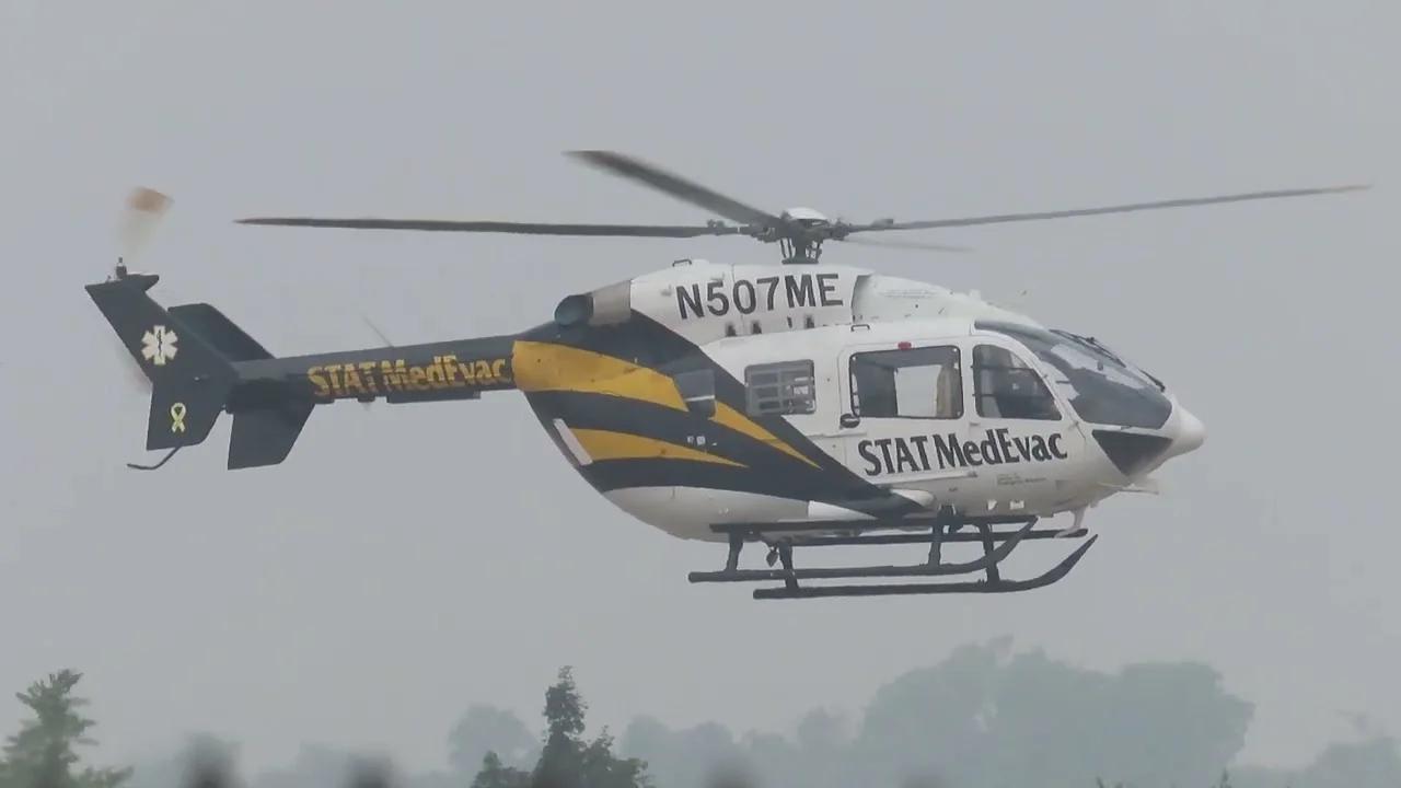 N507ME - STAT MedEvac 4 Taking Off