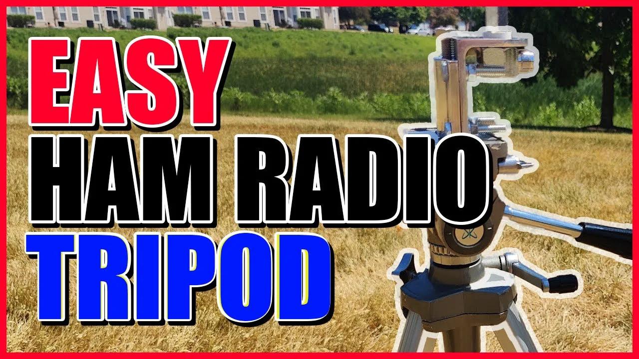 Simple & Easy Tripod For Portable Ham Radio Use - Good For All Bands!