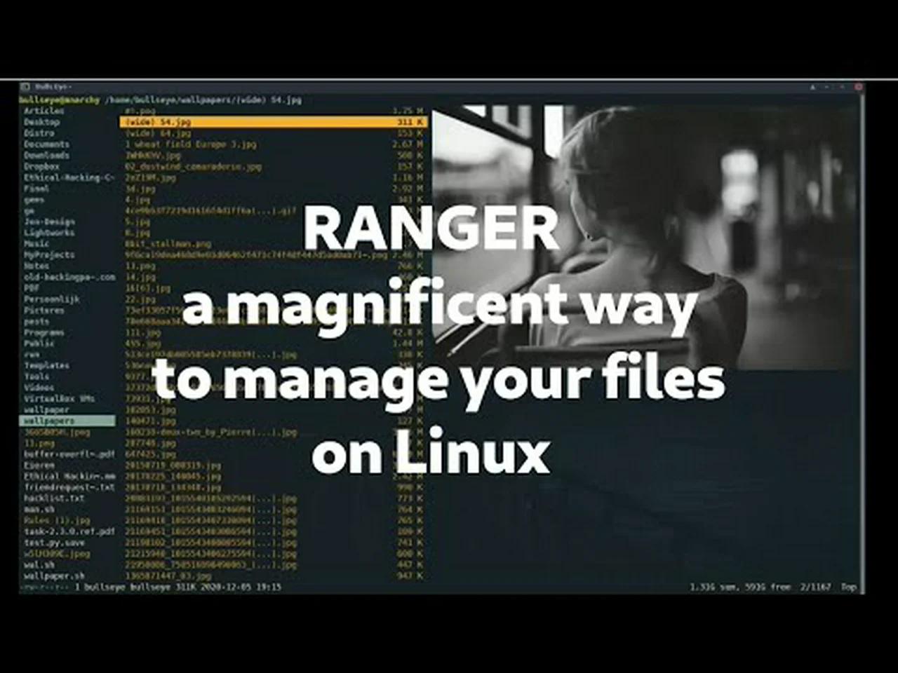 RANGER: a magnificent way to manage your files on Linux