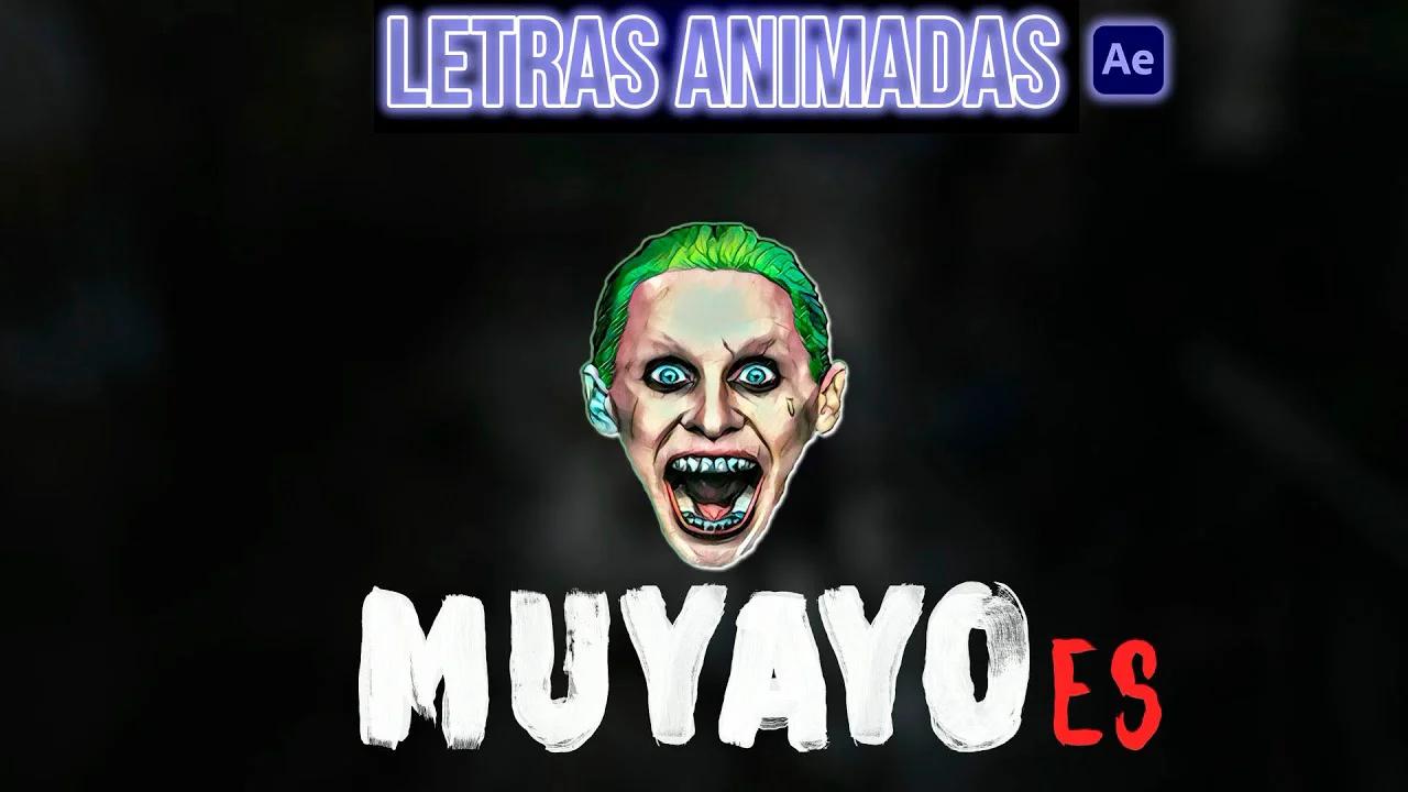 Letras ANIMADAS para tus VIDEOS
