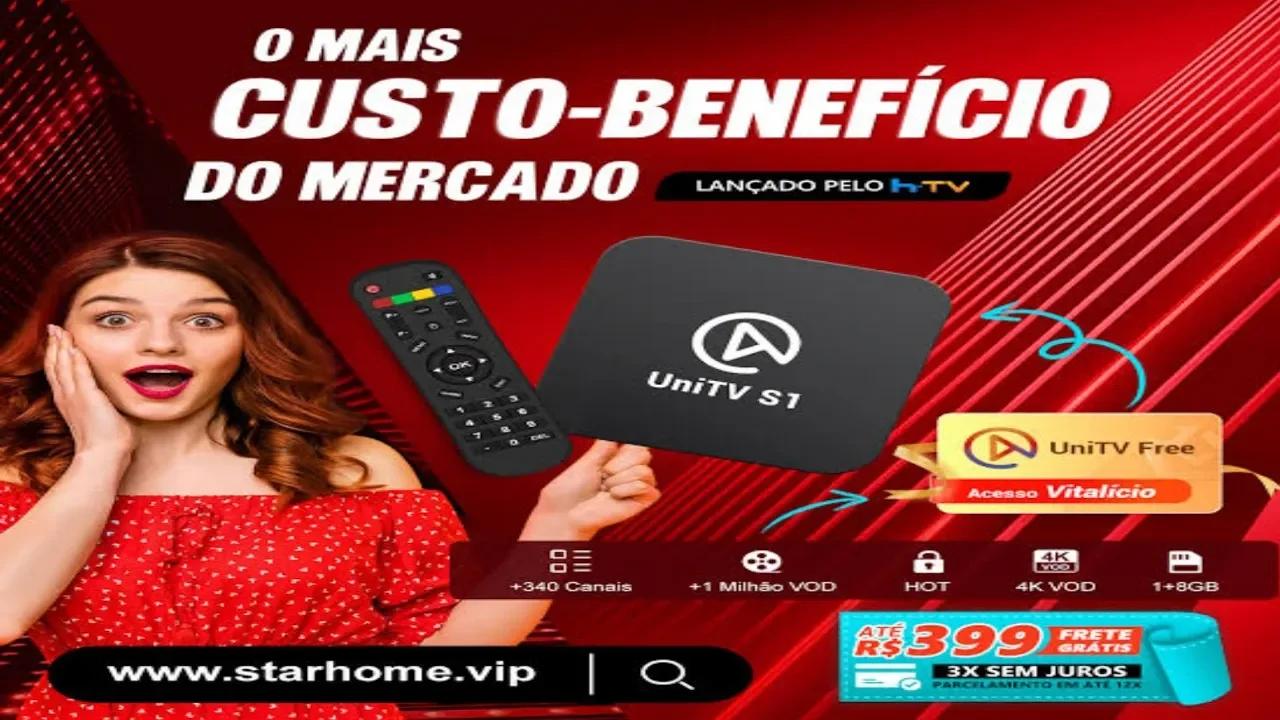 "Unitv S1 📺: A TV Box com Servidor Próprio 💻 e Acesso Vitalício 🔑"