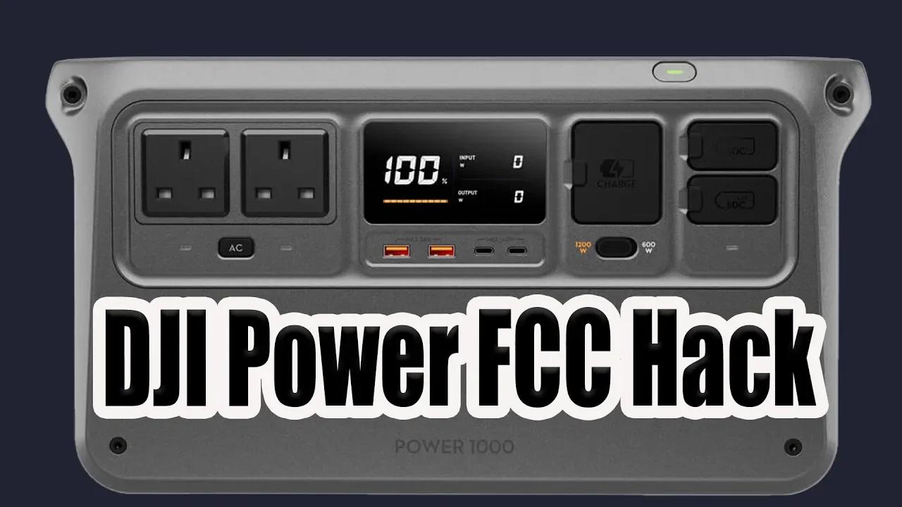 DJI Power 1000 Power Station FCC Power Hack - Incredible!