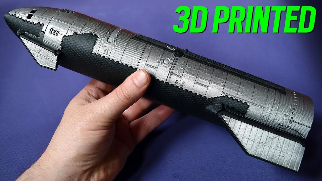 SpaceX Starship 3D Printed - Print Ideas - Best Free 3D Models - S28 ...
