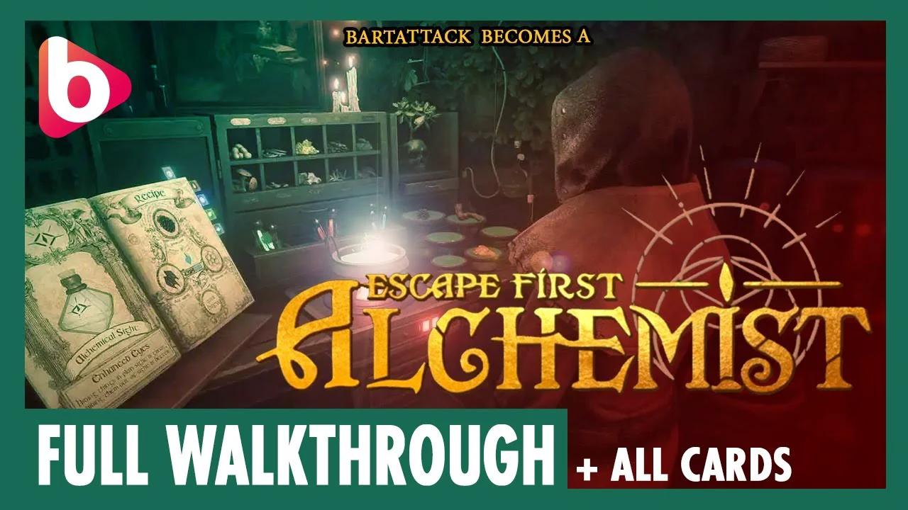 ESCAPE FIRST: ALCHEMIST | Full Walkthrough + all cards | Puzzling Potions!