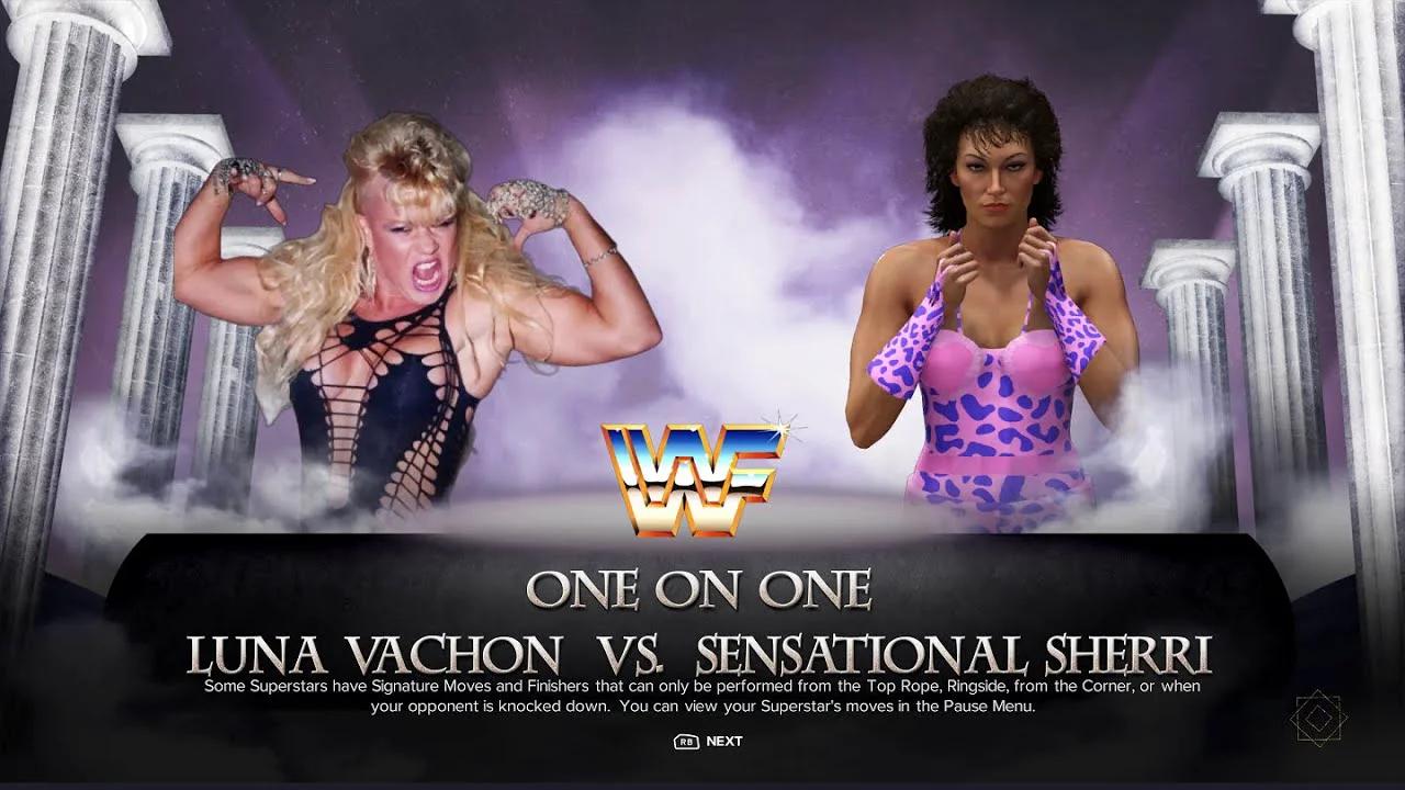 WWE 2K24: Luna Vachon vs. Sensational Sherri