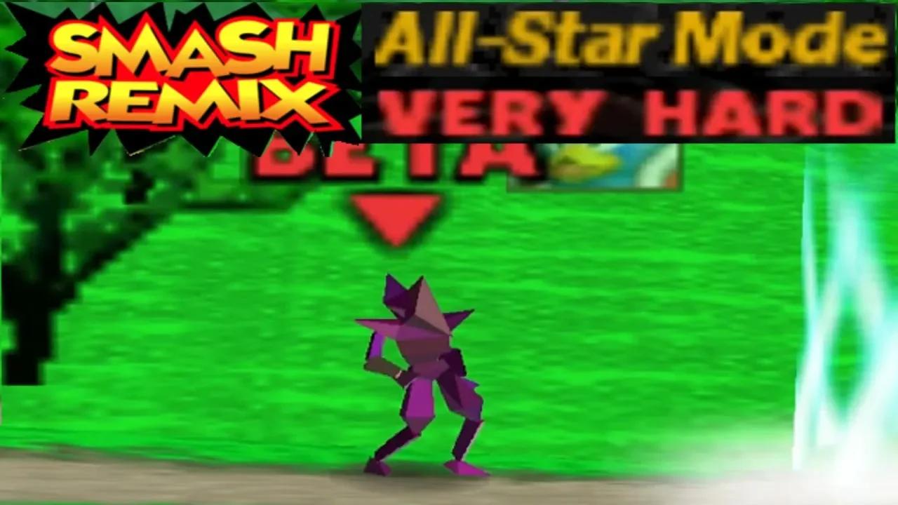 Smash Remix - All Star Mode Gameplay with Polygon Sheik (VERY HARD)