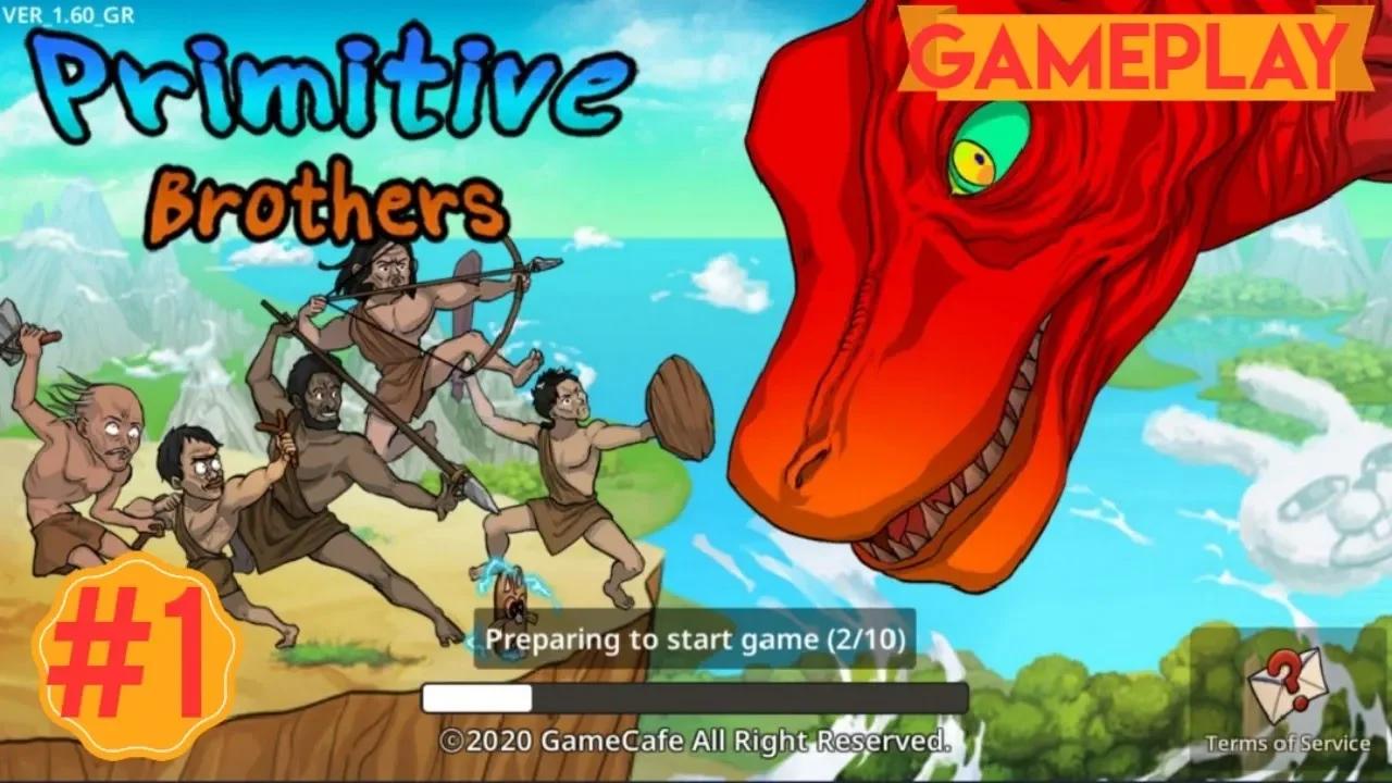 Primitive Brothers gameplay walkthrough the first minutes of the game