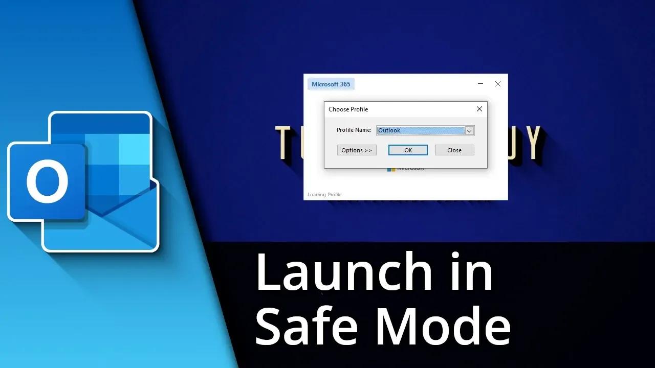 How to launch Outlook in safe mode Tutorial