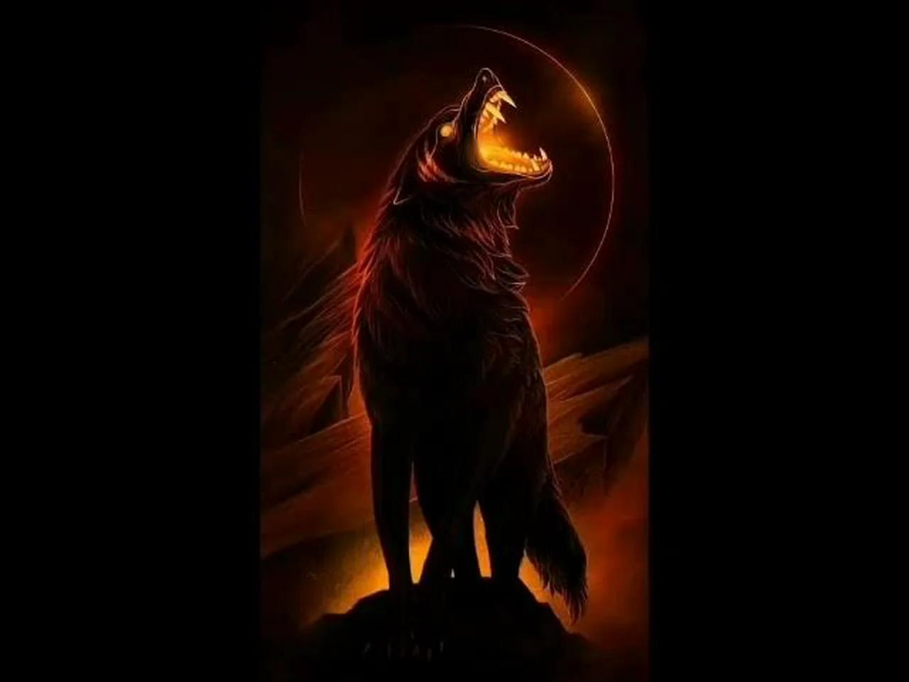 Audio luminal hombre lobo infernal