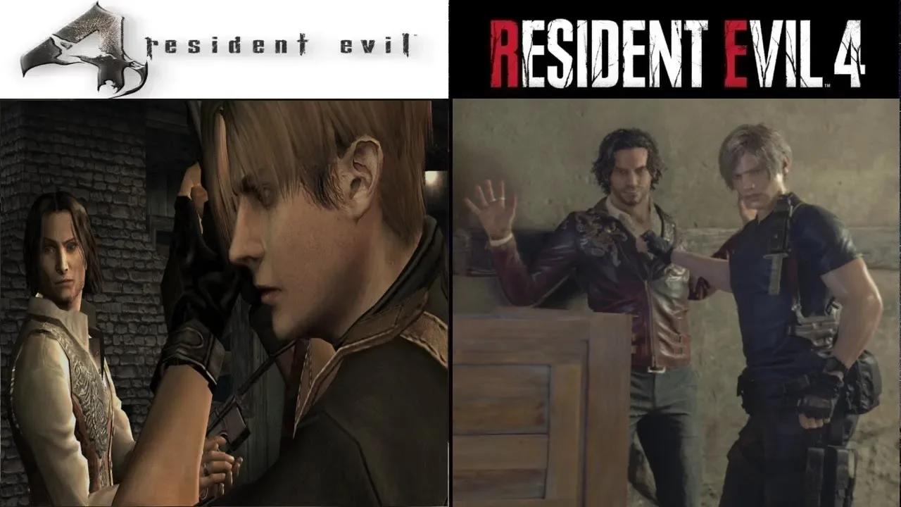 Resident Evil 4 Original VS. Remake Comparison - Leon and Luis vs Ganados