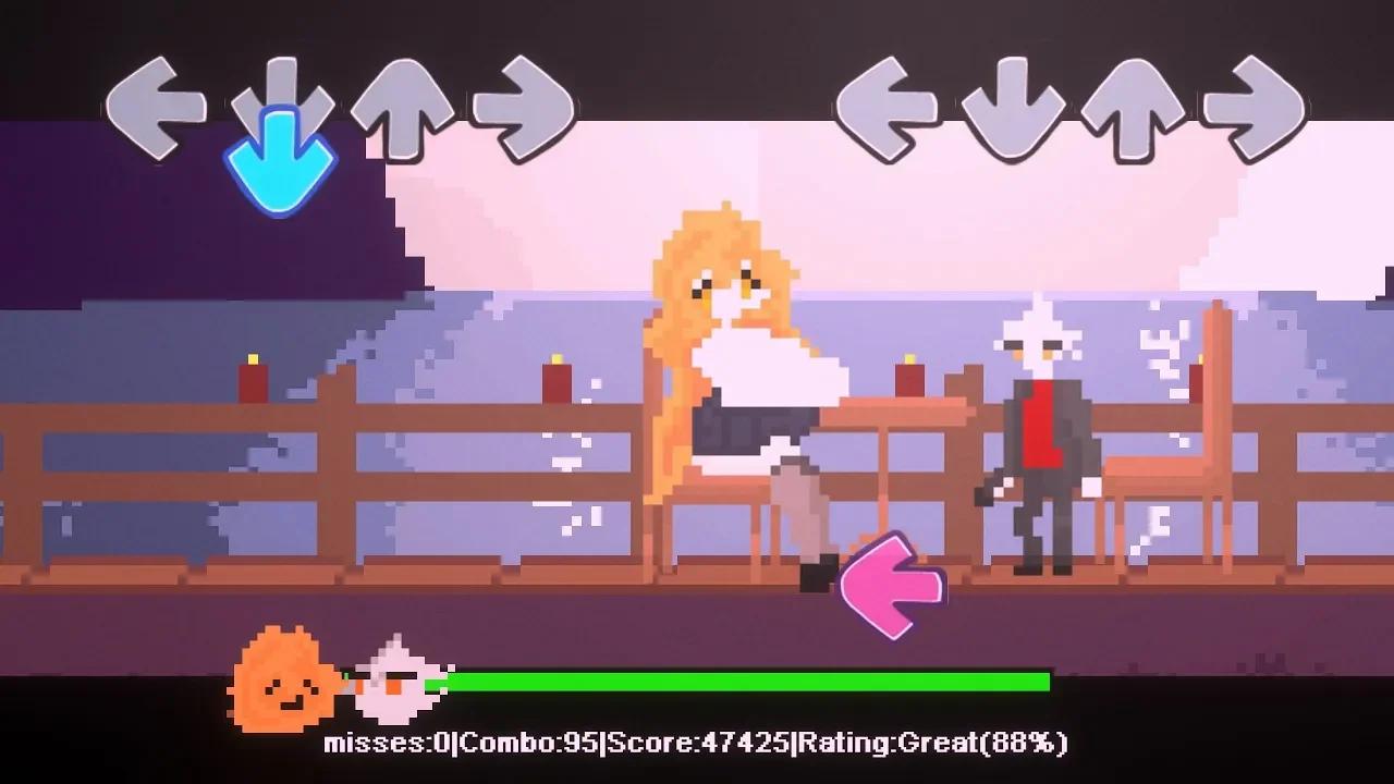 Friday Night Funkin' Night In Restaurant - (FNF Mod)