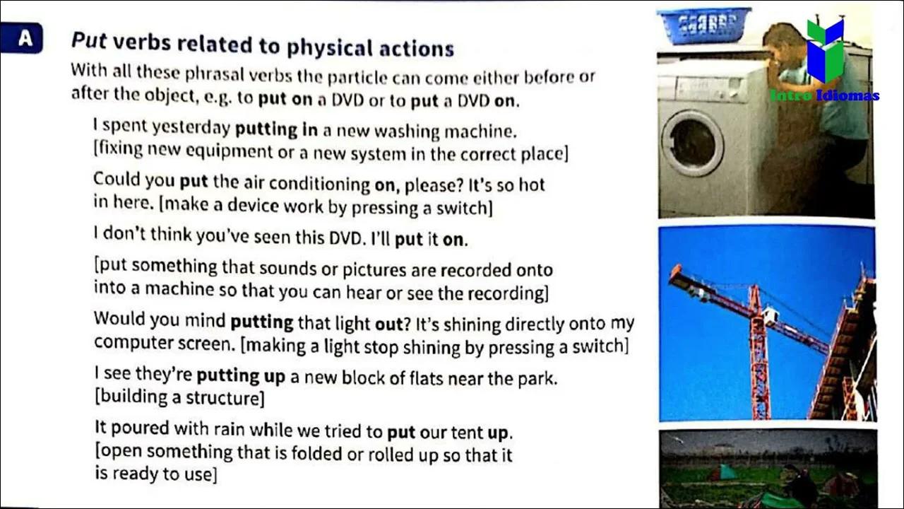011 - ENGLISH PHRASAL VERBS IN USE - Key verbs PUT