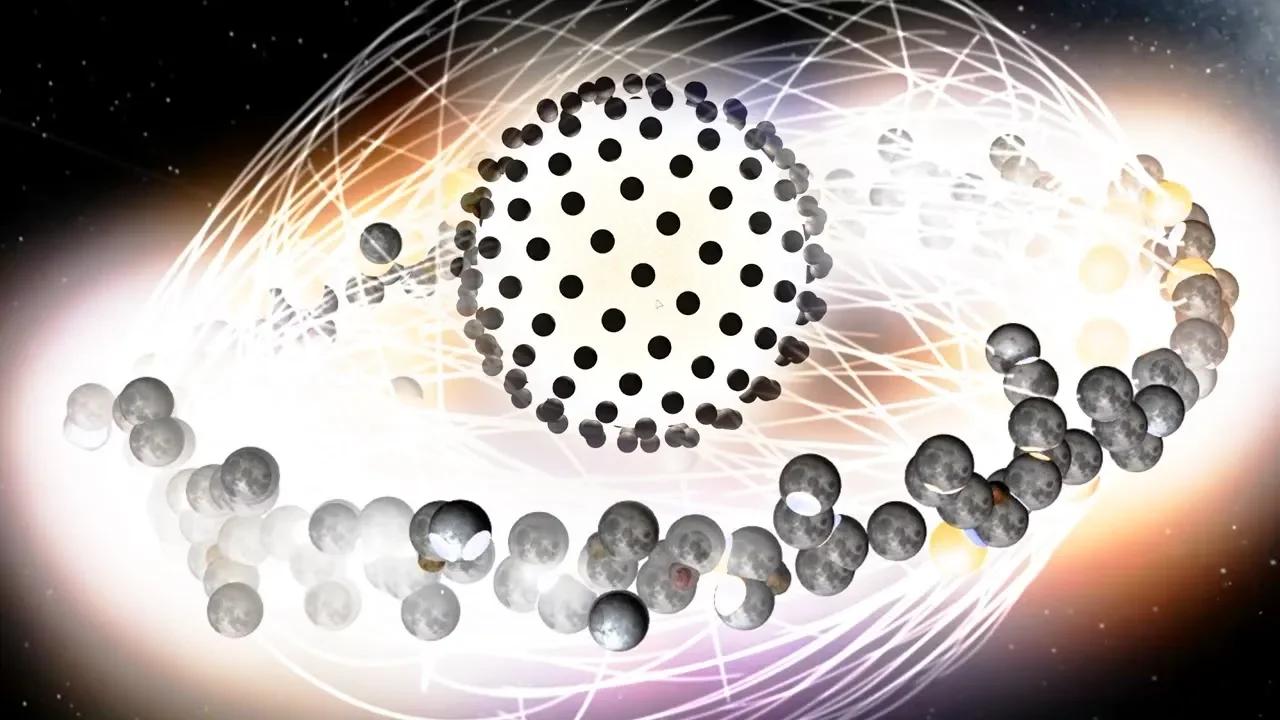 DYSON SPHERE OF MOONS in Universe Sandbox