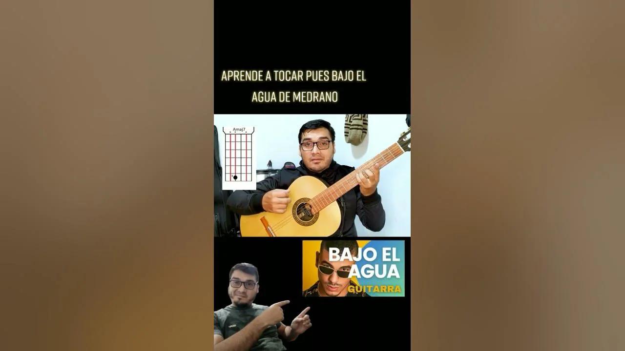 Bajo El Agua MANUEL MEDRANO #youtubeshorts #tutorial #guitar #manuelmedrano