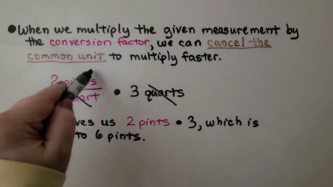 6th Grade Math 7.3c, Converting Units by Using Conversion Factors