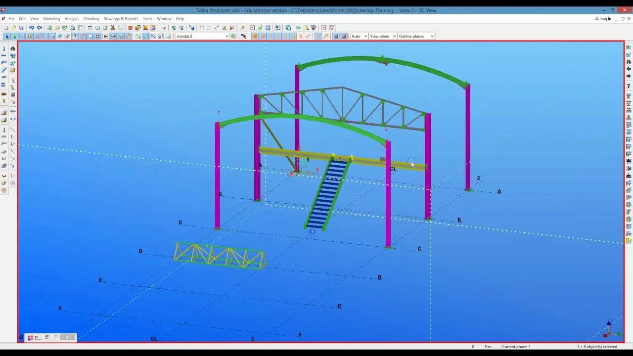 Tekla Structures Basics of Drawings part 1