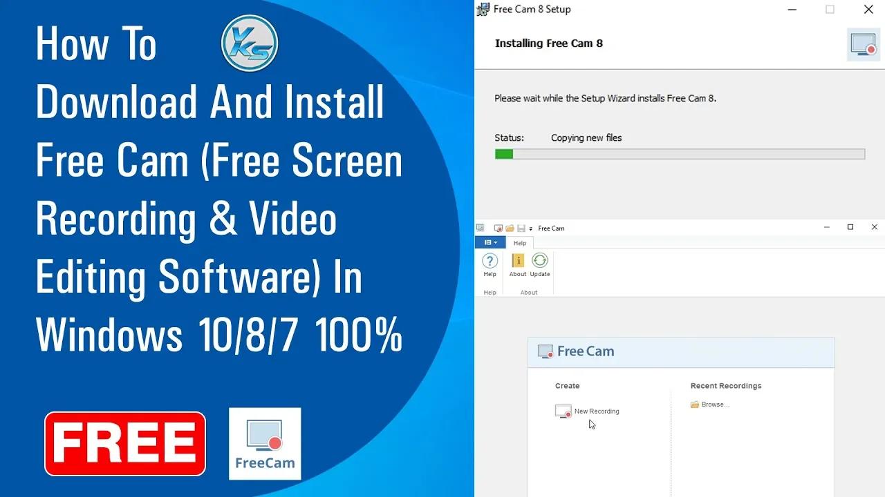 How To Download And Install Free Cam (Free Screen Recording) On Windows ...