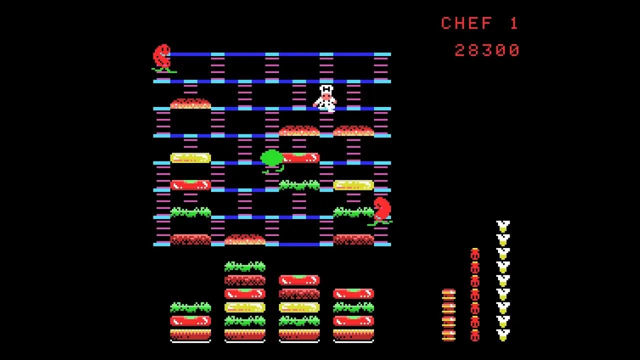MSX Game: Burger Time (1986 Coleco)