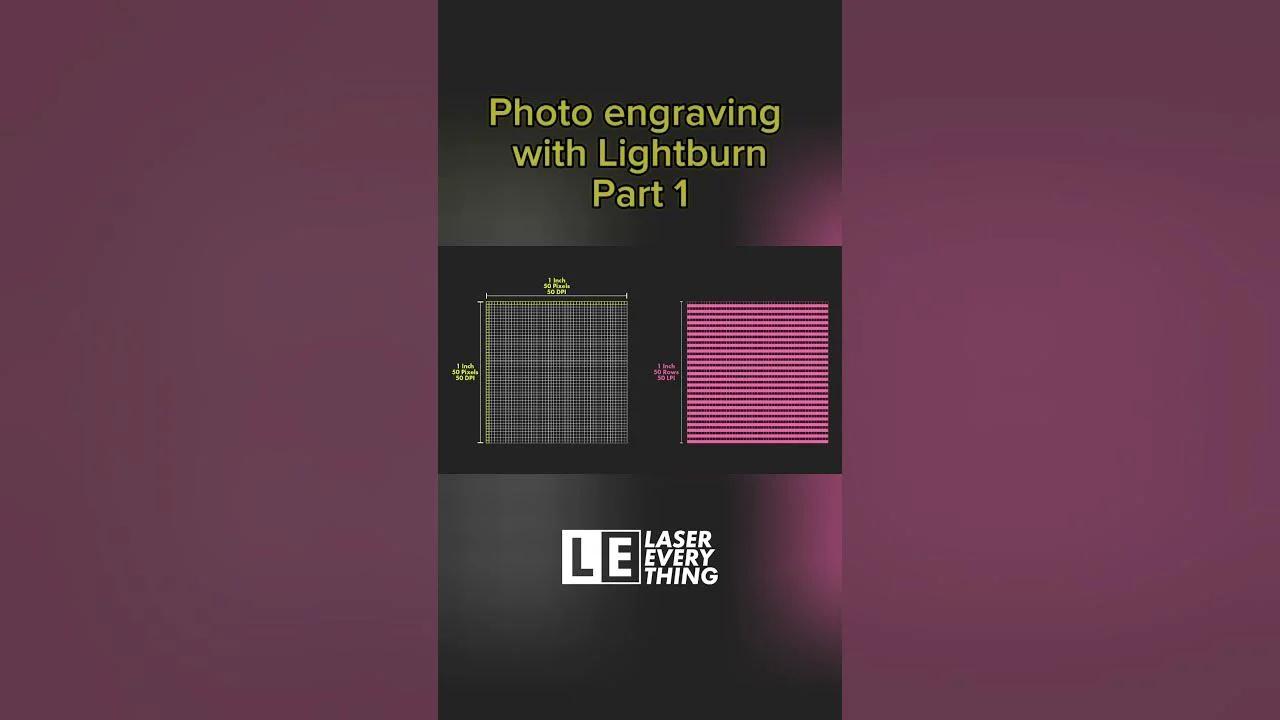 Photo engraving with Lightburn (Part 1) #lasereverything # ...
