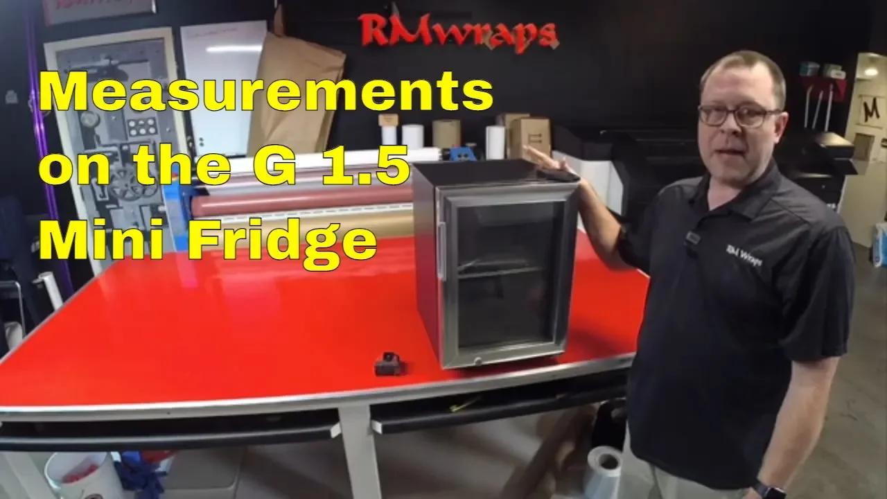 IDW G 1.5 Countertop Display Mini Fridge Measurements Rm wraps