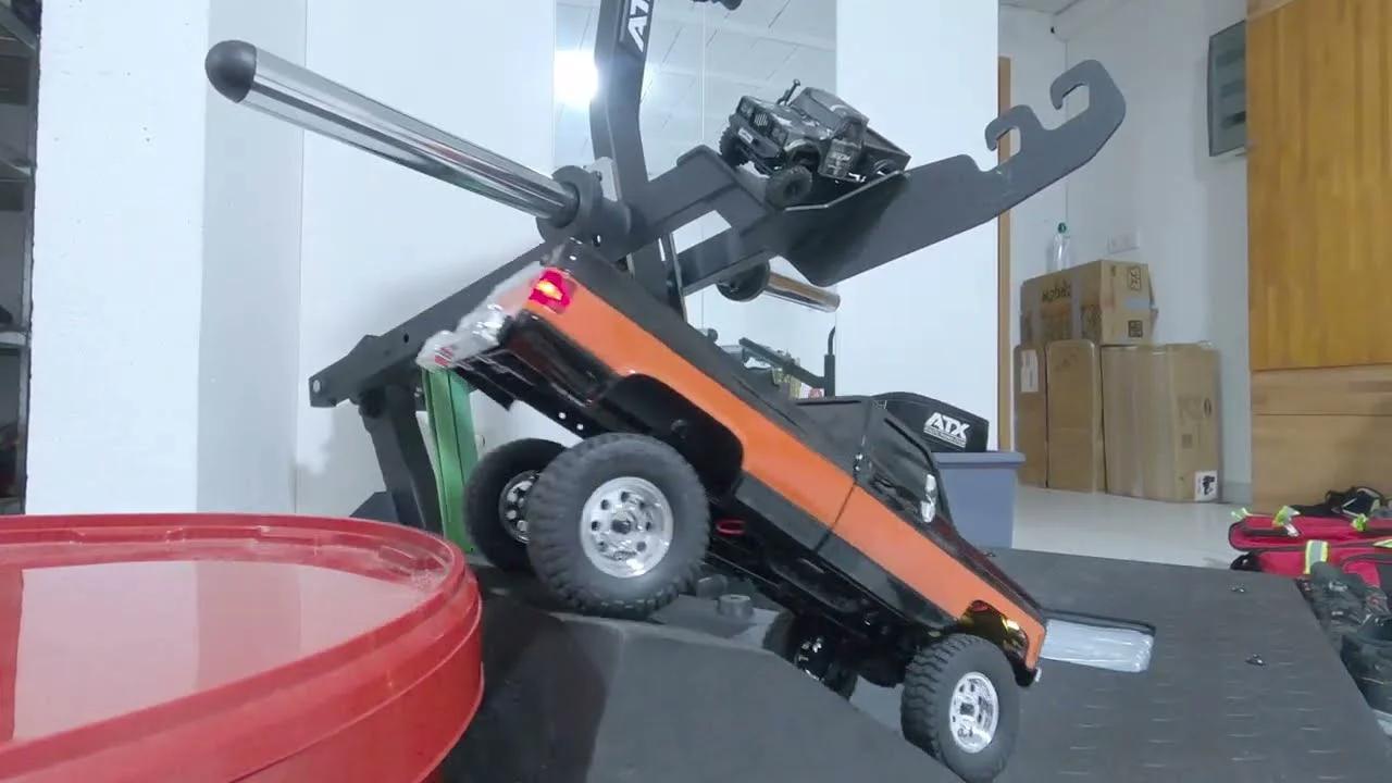 FMS 1/18 k10 23k rpm motor on ATX HOME GYM CRAWL TEST