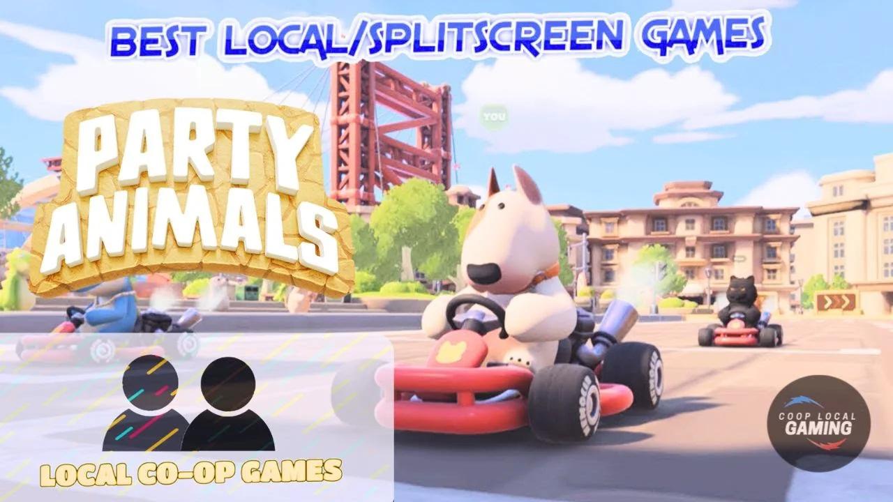Party Animals - How to Play Splitscreen Race Mode Multiplayer (Gameplay)