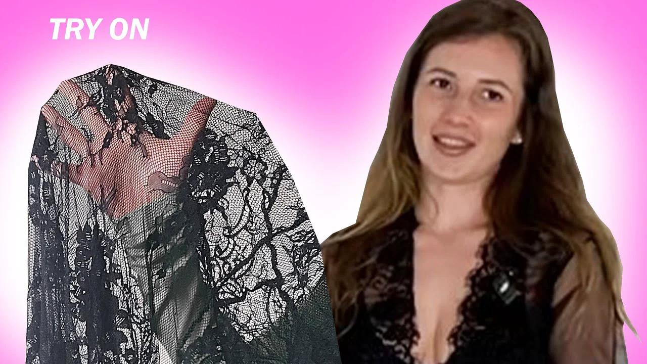 Try on transparent robes: weather test | Erovenus