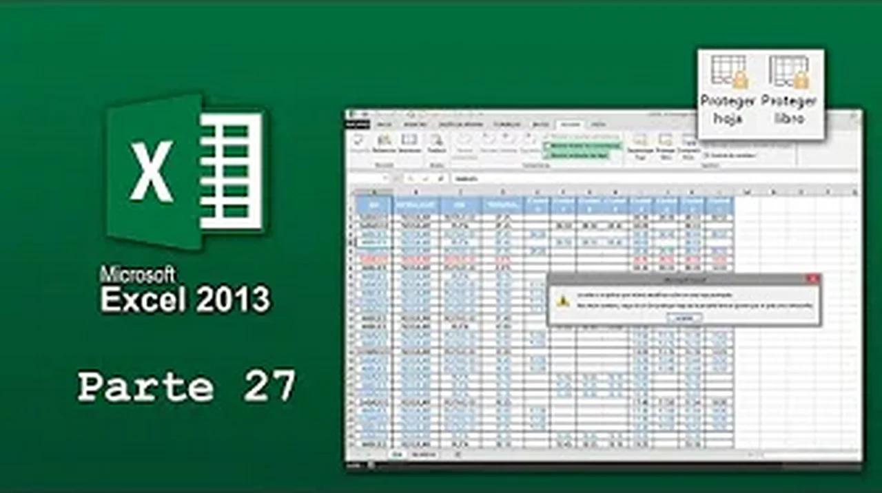Microsoft Excel 27) Proteger CELDAS, HOJAS y el LIBRO completo