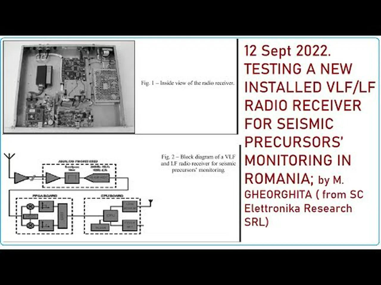12 Sept 2022. TESTING A NEW INSTALLED VLF LF RADIO RECEIVER FOR SEISMIC ...