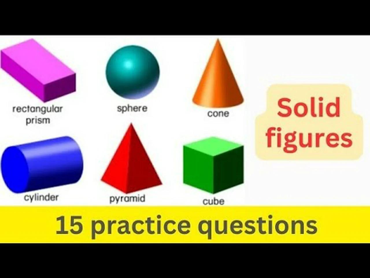 Maths Solid Figures questions for grade 10