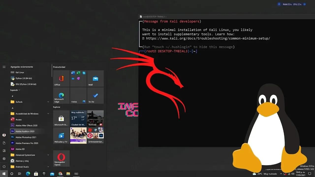 Como Usar la Terminal de KALI LINUX / UBUNTU en Windows